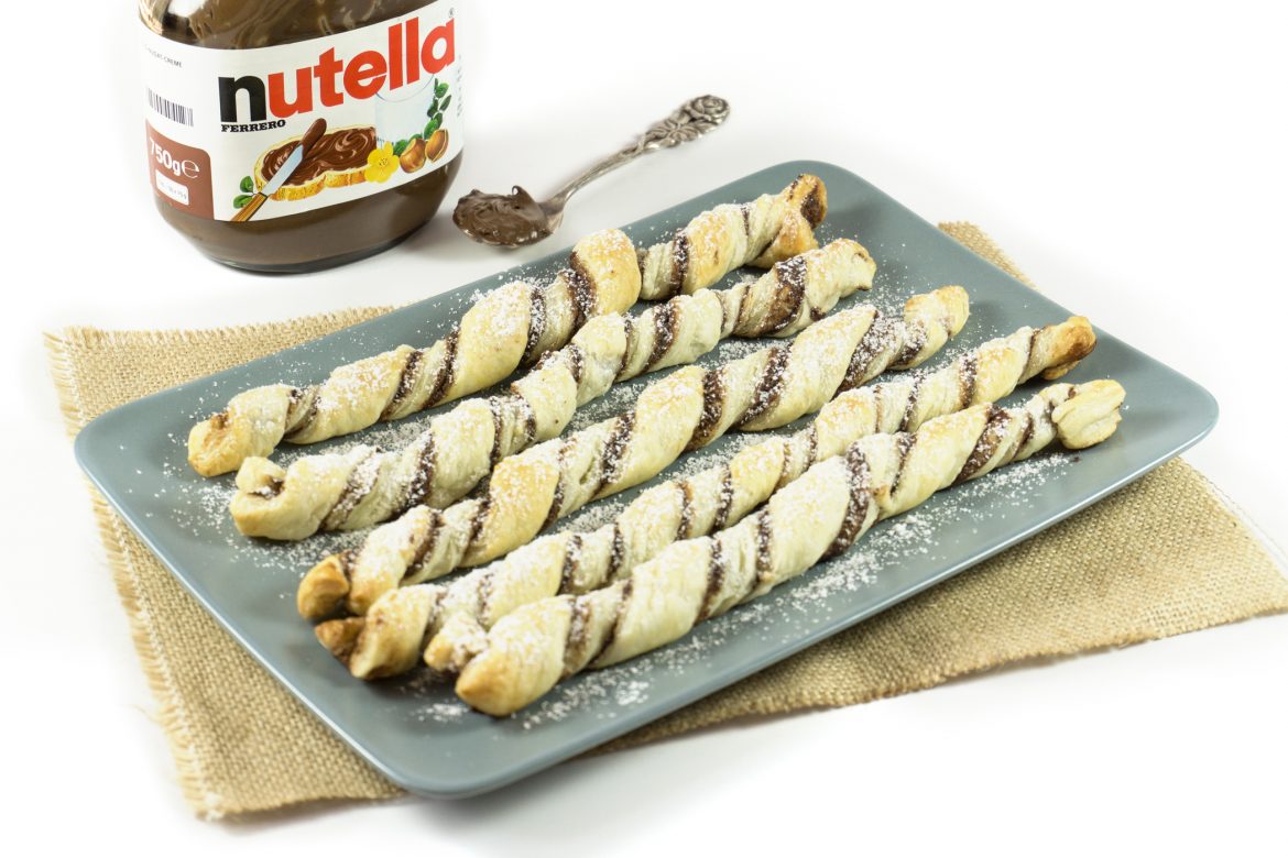 Nutella-Sticks mit Blätterteig - Eine Portion Glück